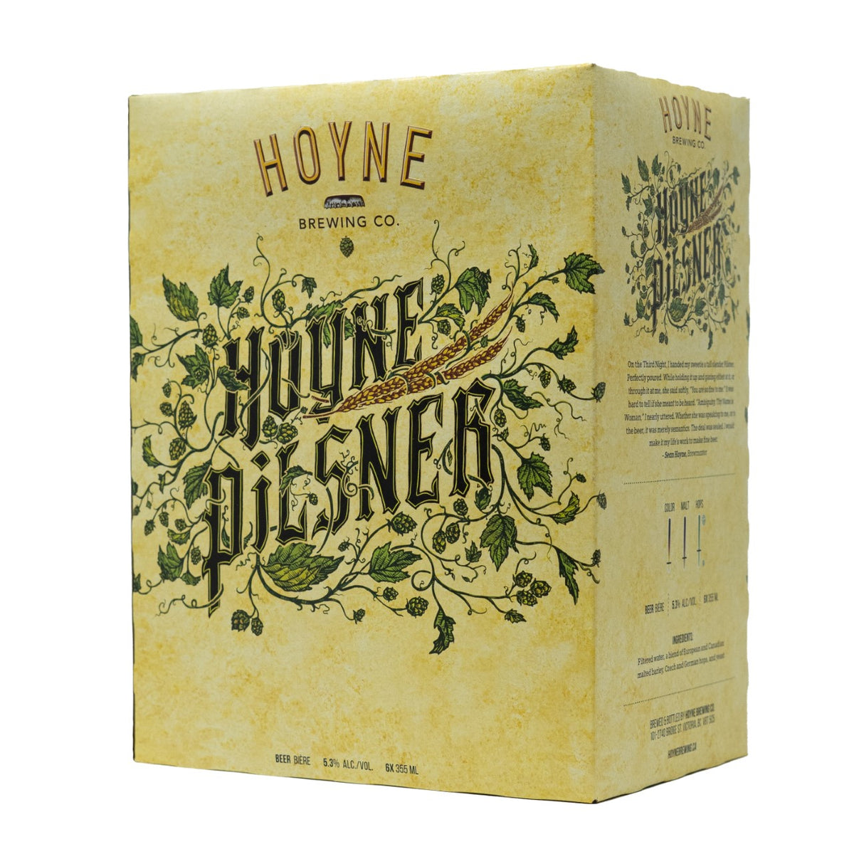 Hoyne Pilsner 6 Pack Bottles – Hoyne Brewing Company